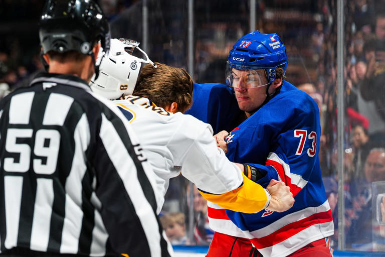 Rangers’ Matt Rempe could face another suspension after leading with elbow