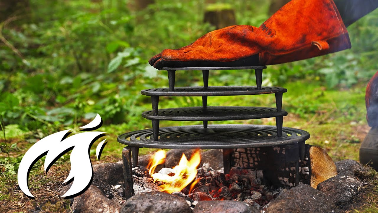 Grilling a Premium Steak on a Fire Tower – Next-Level Cooking! 🔥🥩