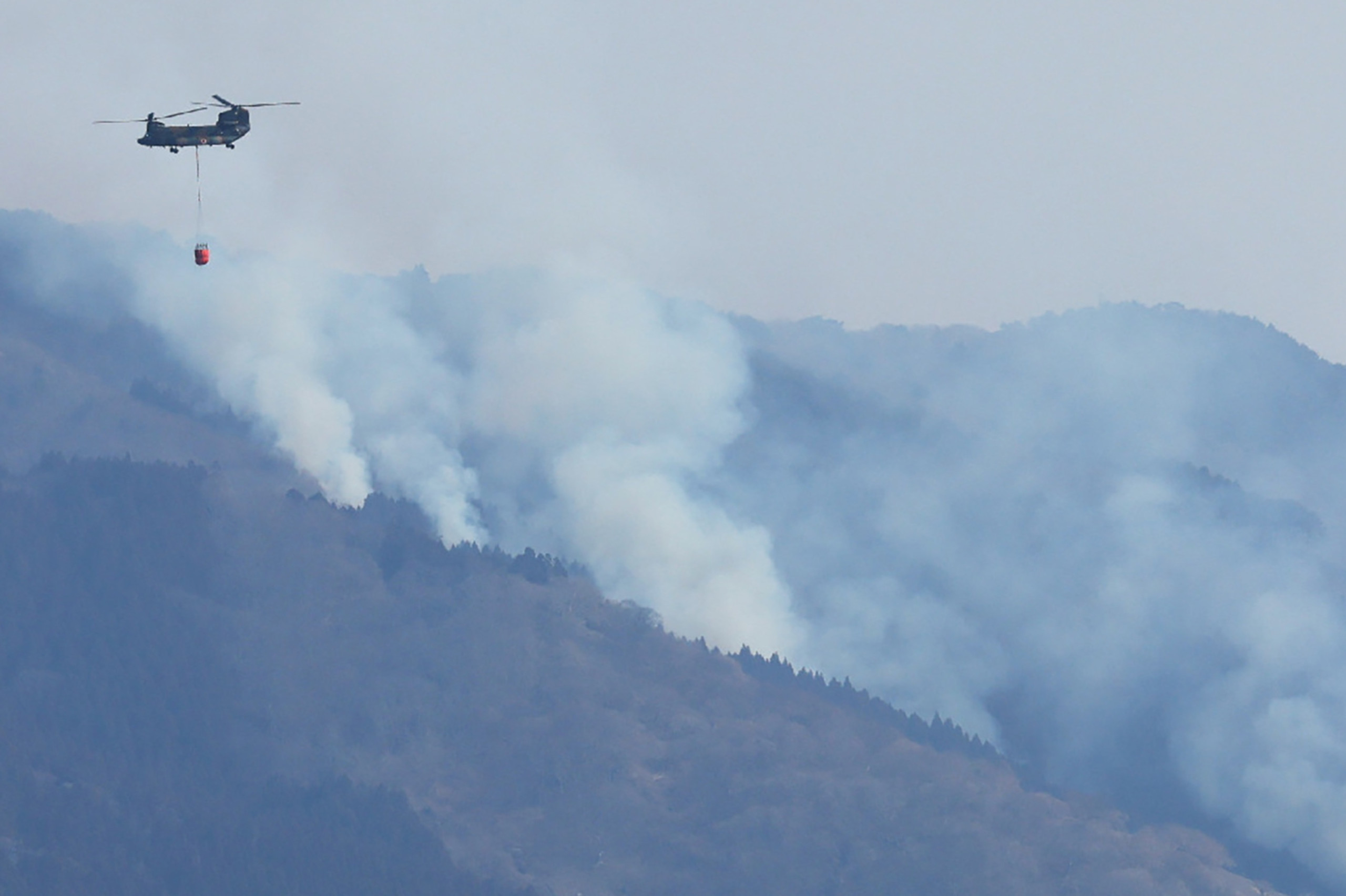 Japan battles worst wildfire in over thirty years
