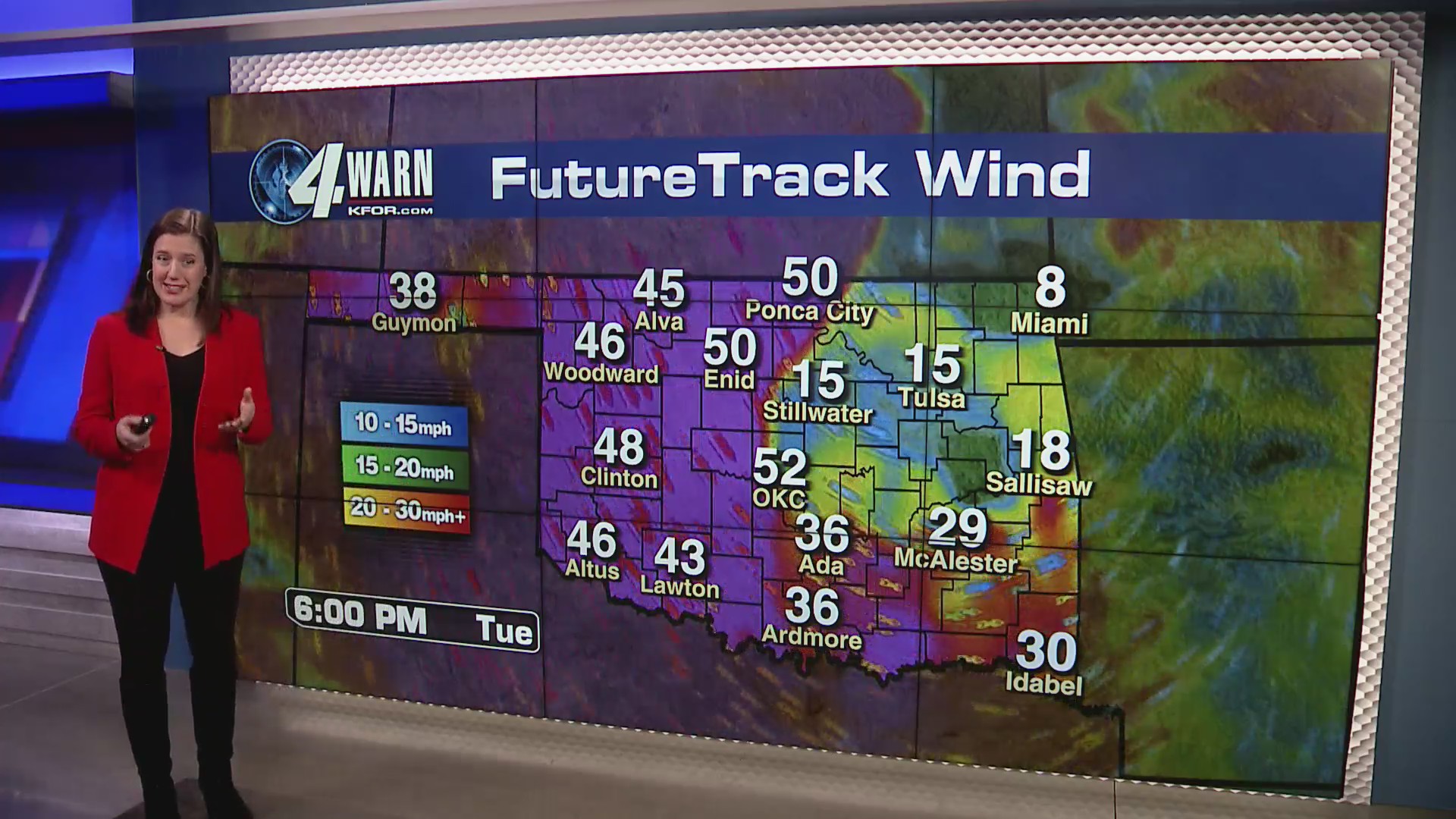 Meteorologist Emily Sutton tracks high winds, fire danger and tonight's ...