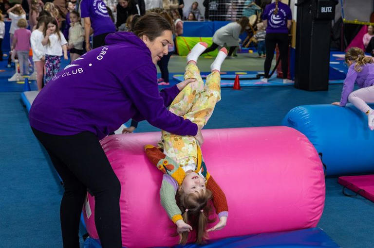 Hundreds take a tumble as new West Lothian gymnastics club launches ...