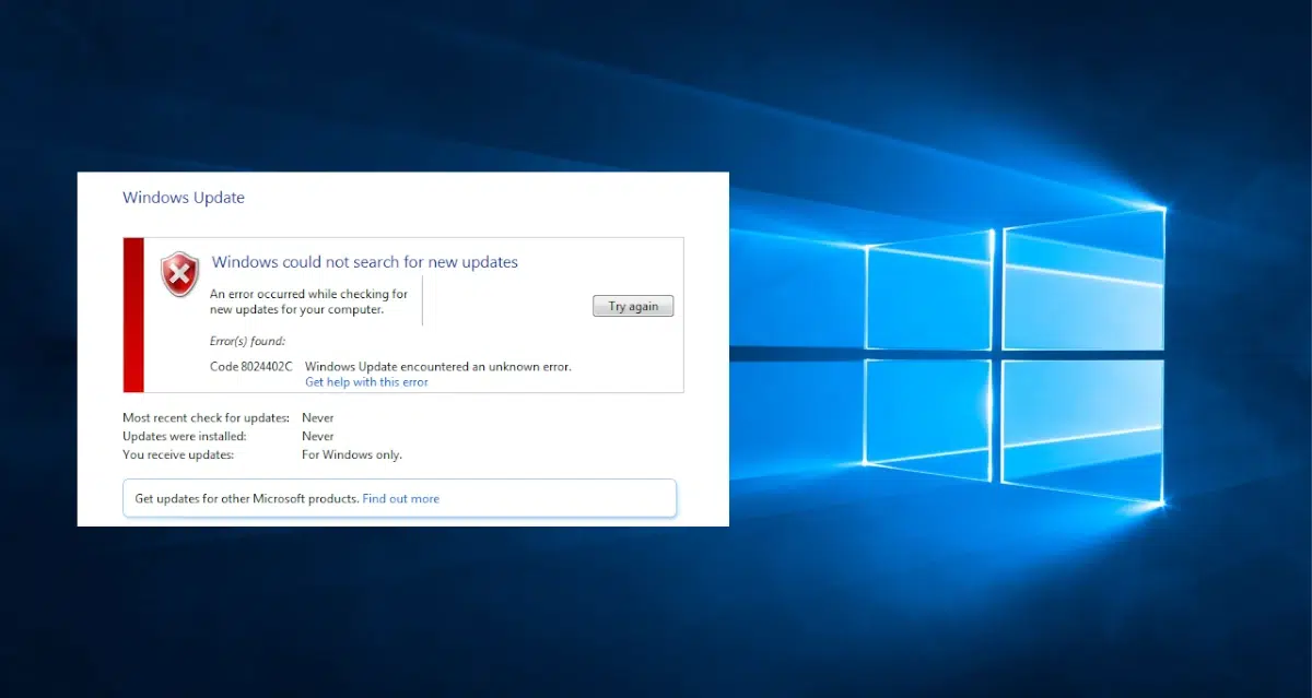 Cómo solucionar el error 8024402C de Windows Update