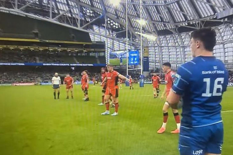 Welsh rugby star's complaint caught on live TV microphone as referee ...