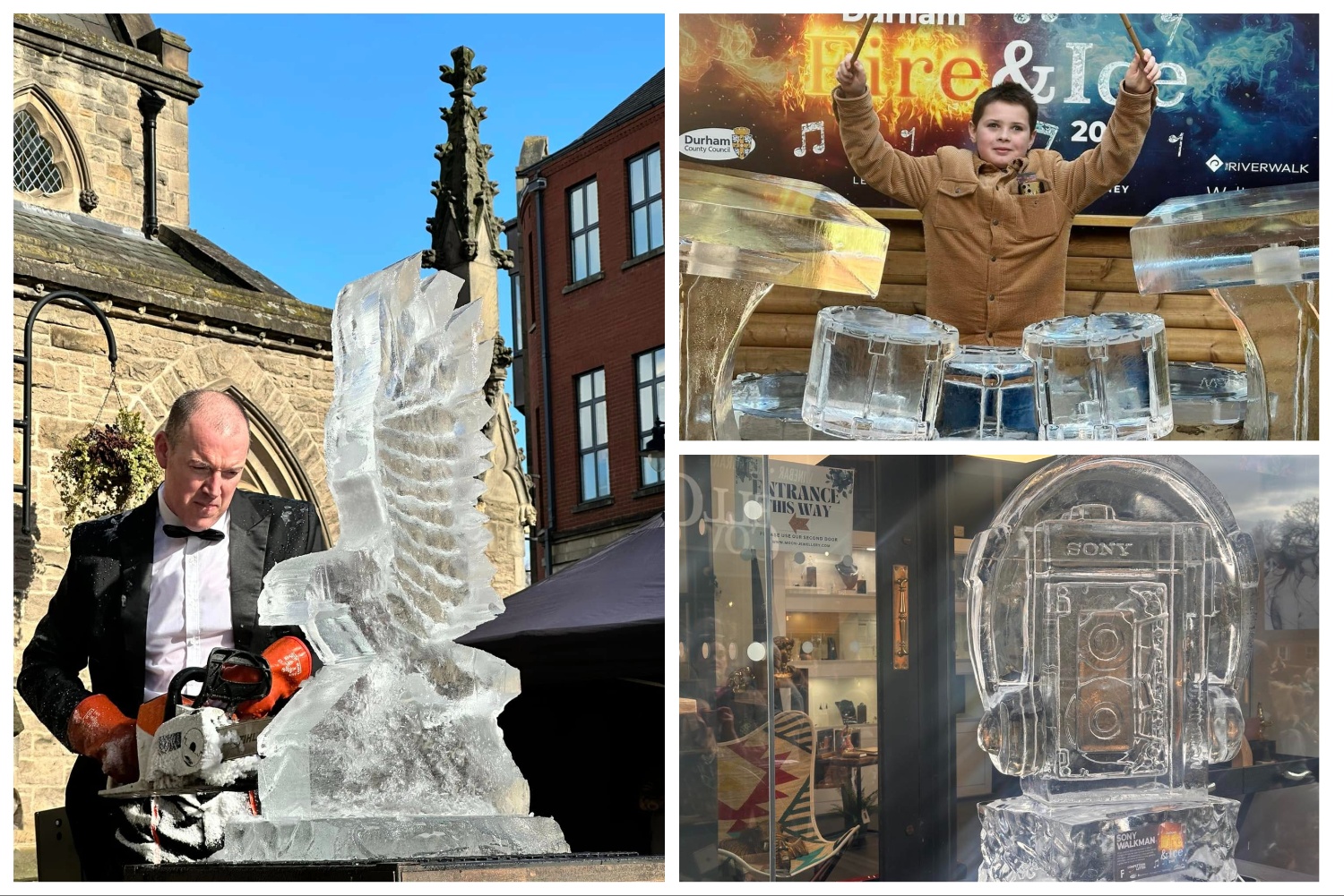 See spectacular ice carving display as Fire & Ice Festival returns to ...