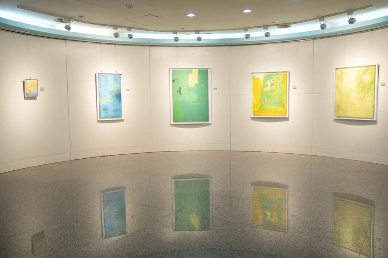 高醫大藝廊詩畫共賞 愛瑪蓮「雲野笙歌 II」與生命共鳴