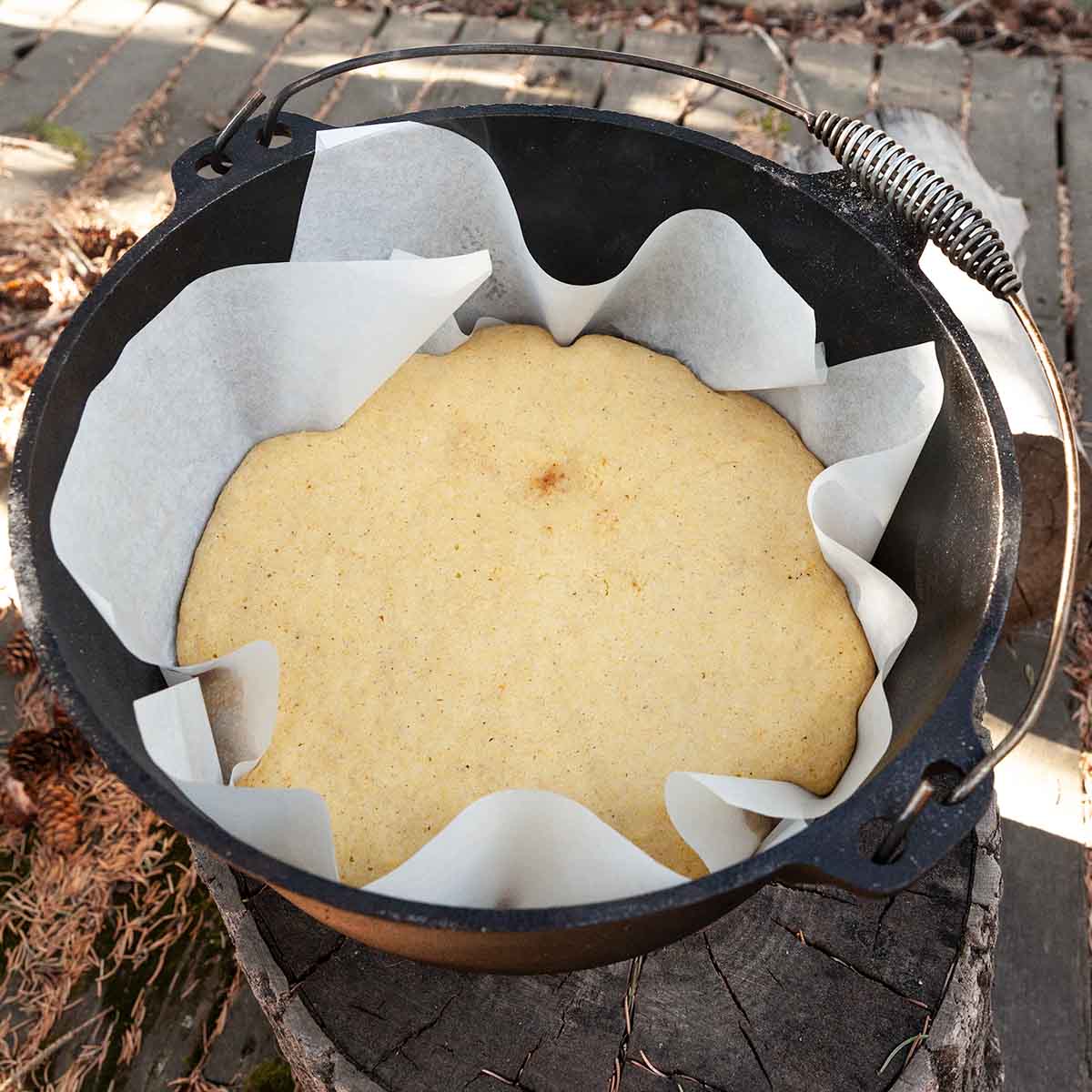 Dutch oven cornbread