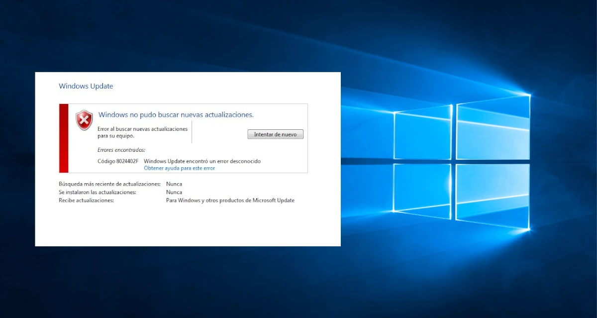 Cómo solucionar el error 8024402F en Windows Update
