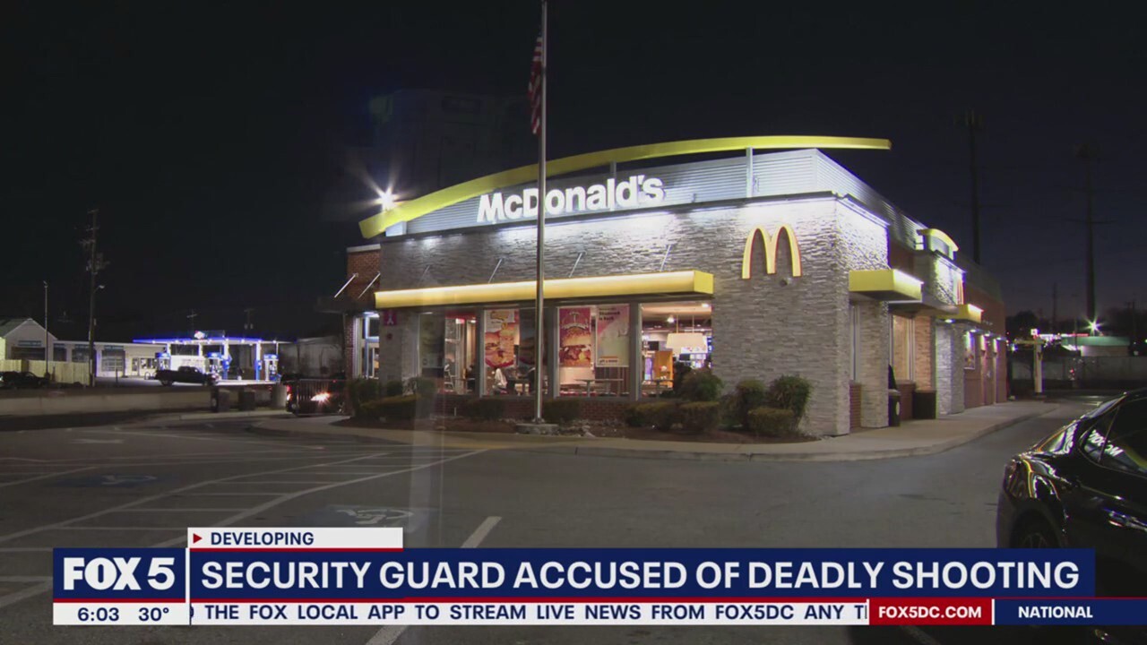 Security guard charged with murder after McDonald's shooting