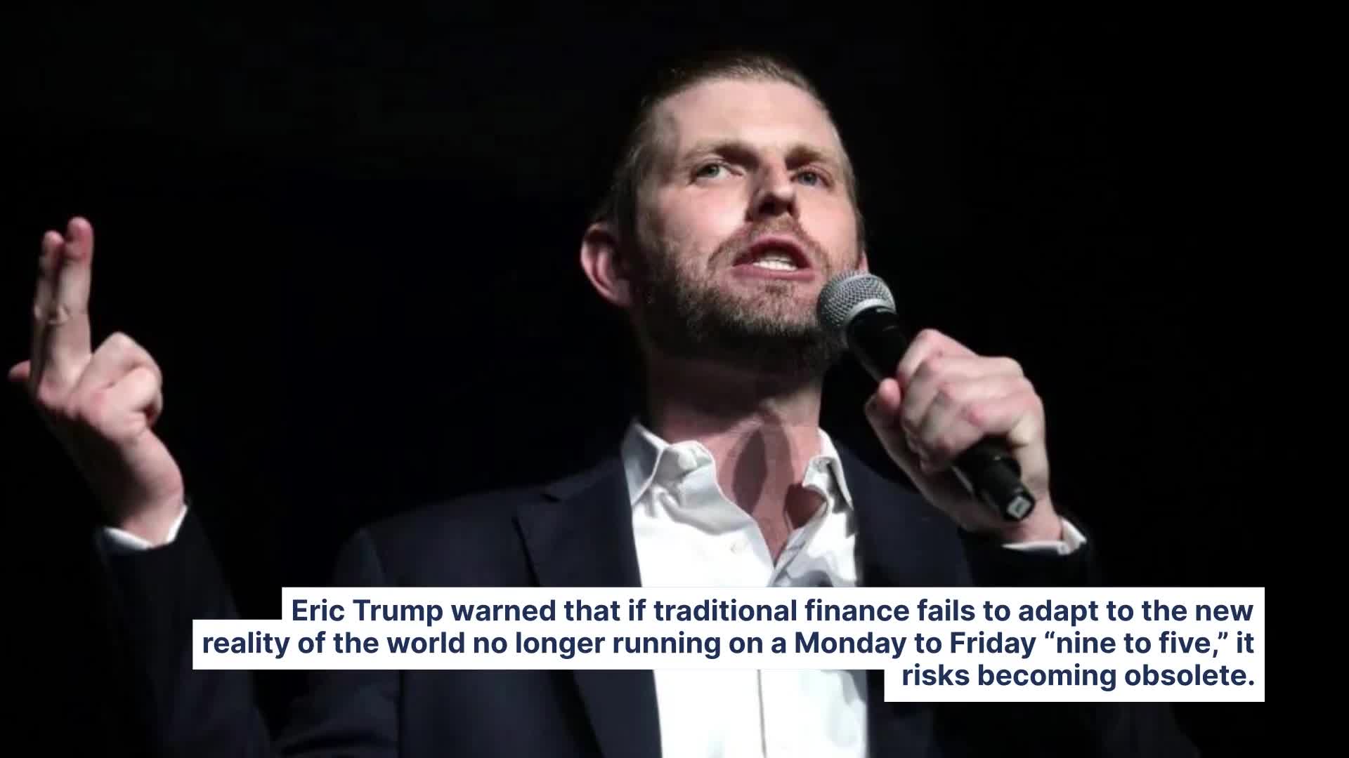 Eric Trump Says Timing Of Strategic Bitcoin, XRP, Cardano Reserve ...