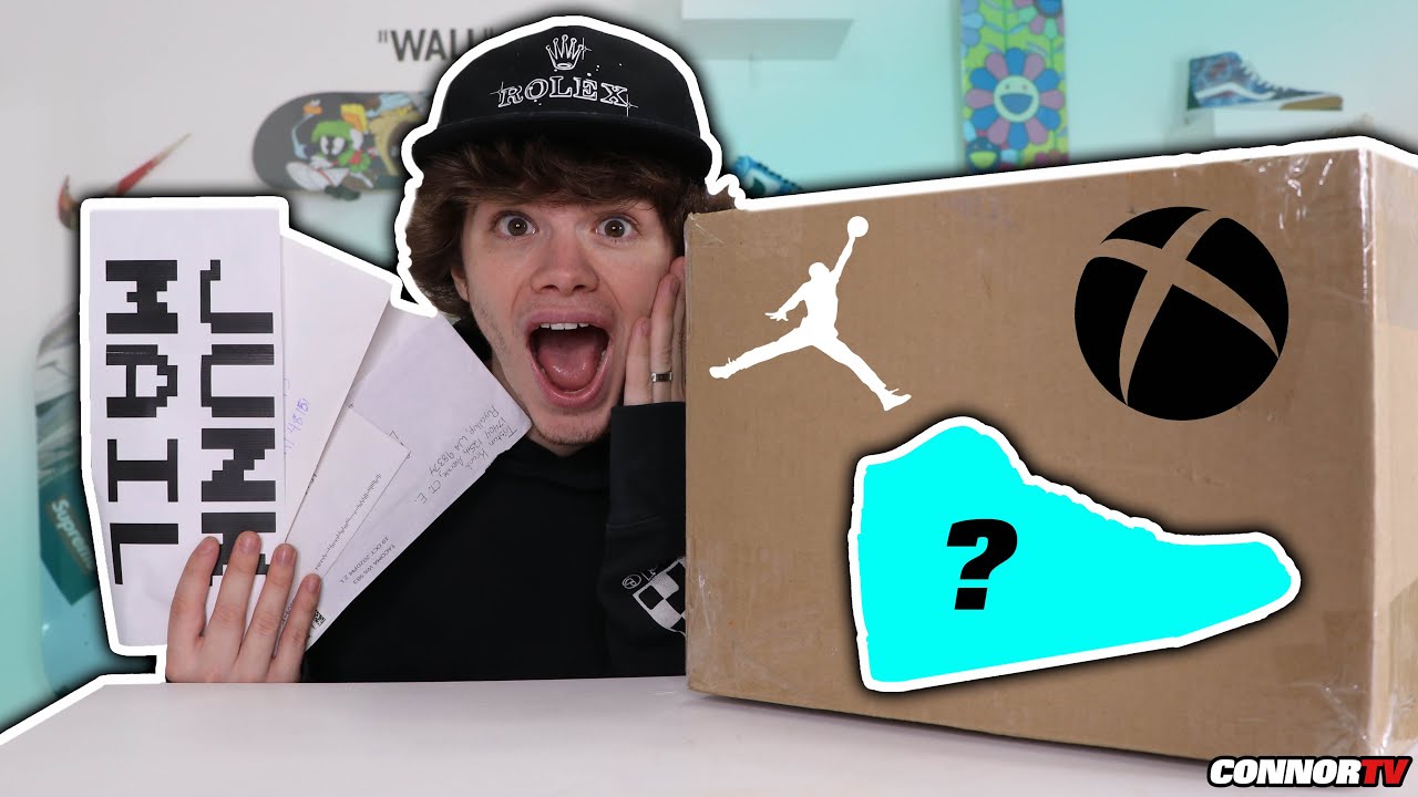 Unboxing a $2500 Sneaker Mystery Box from a FAN! XBOX Custom Air Jordan ...