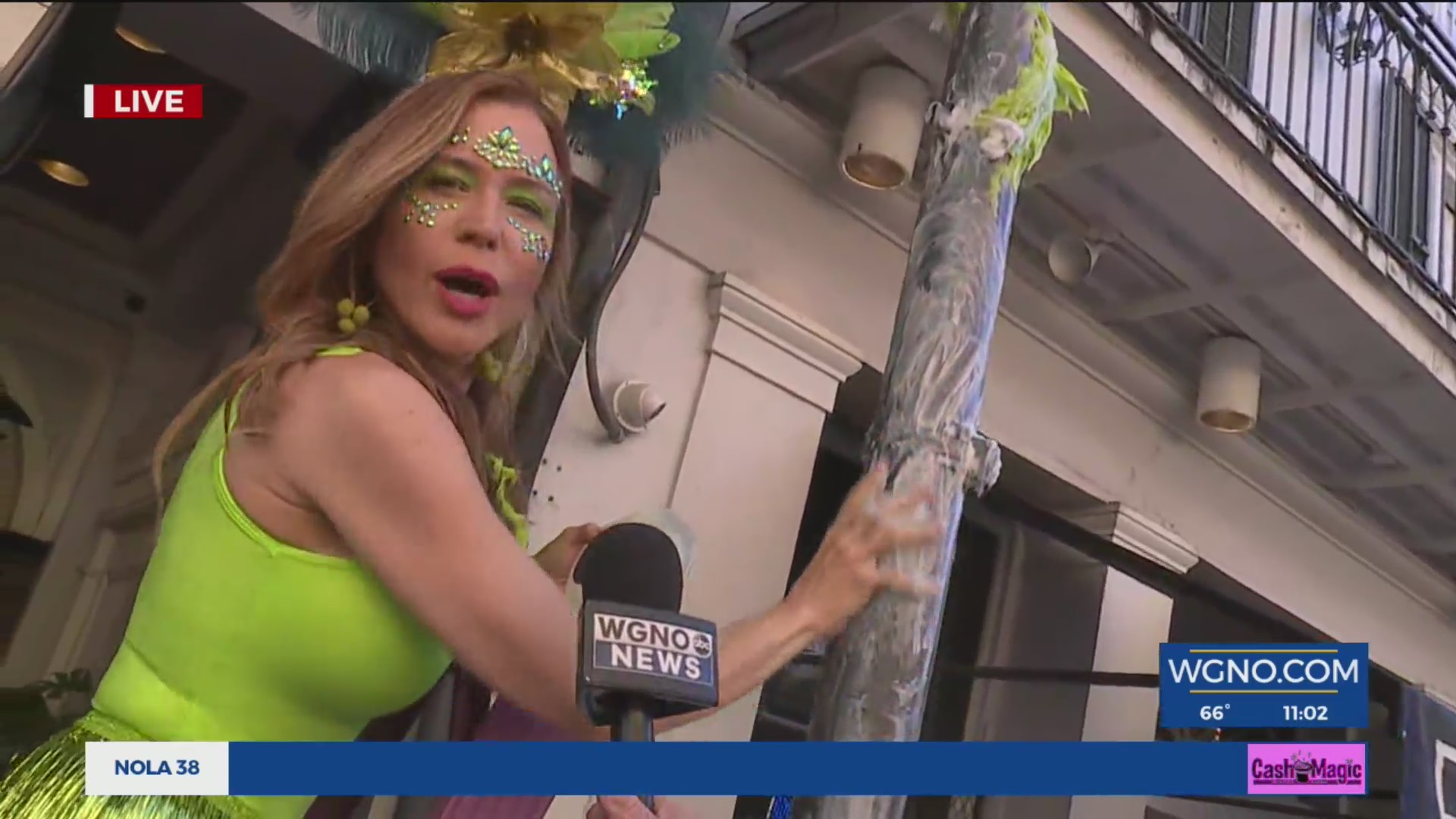 Fleurty Girl Lauren Haydel wins Greasing of the Poles 2025