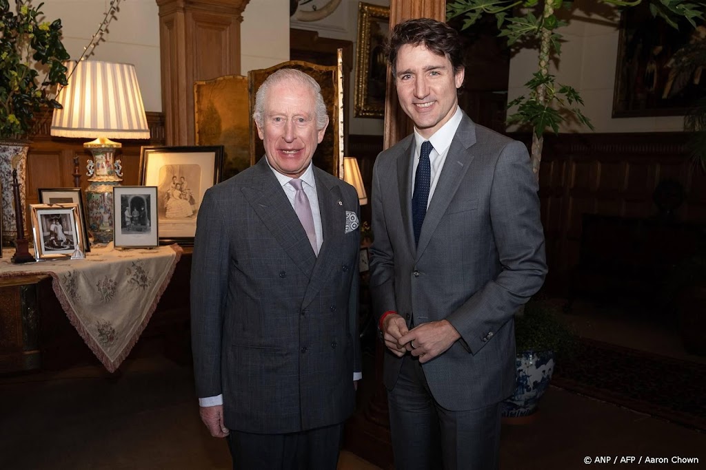 Charles ontvangt Canadese premier Justin Trudeau