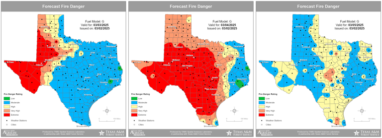 'Extreme fire danger' in Texas this week: Track potential fires, smoke ...