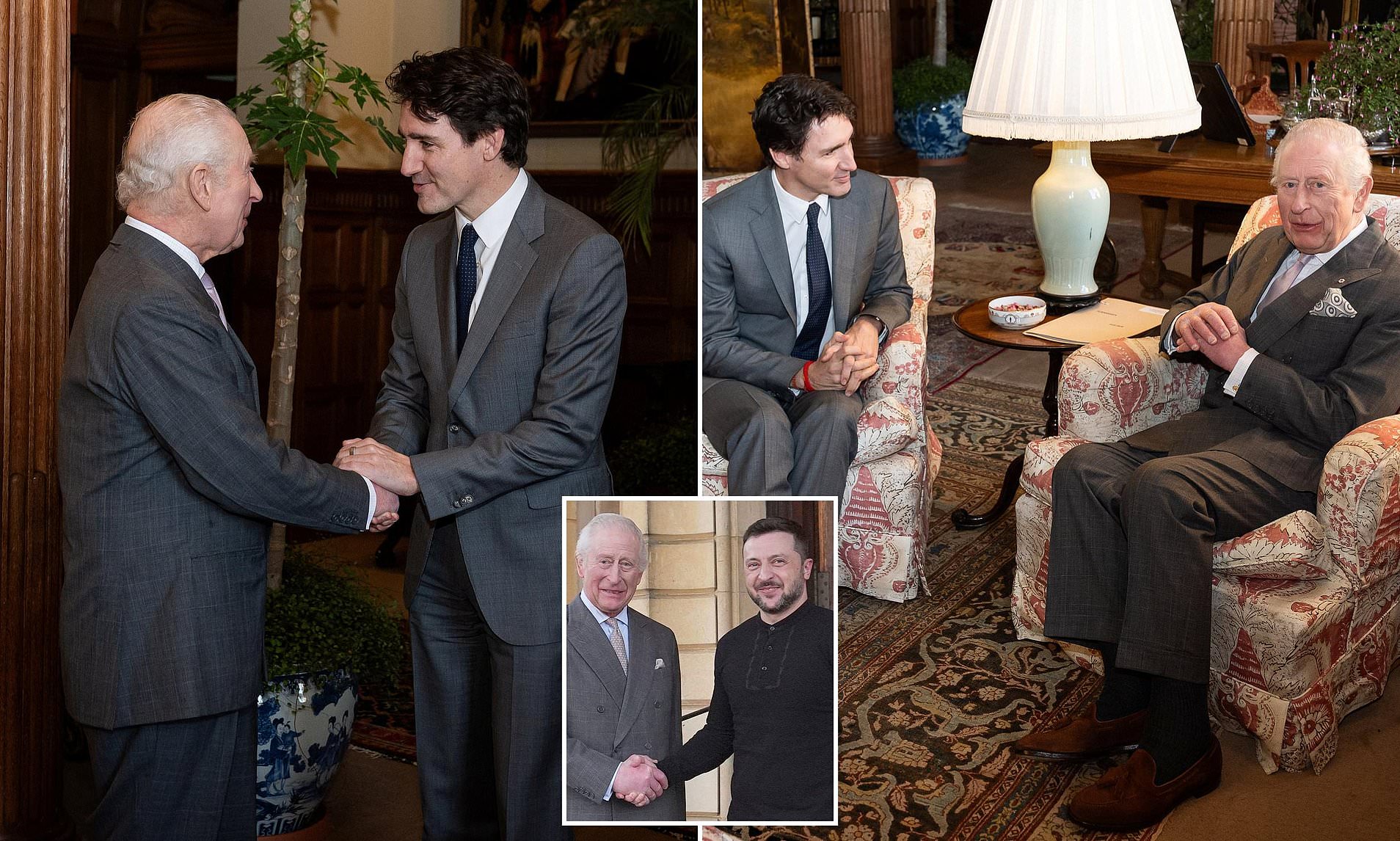 King Charles meets Justin Trudeau day after tea and cake with Zelensky