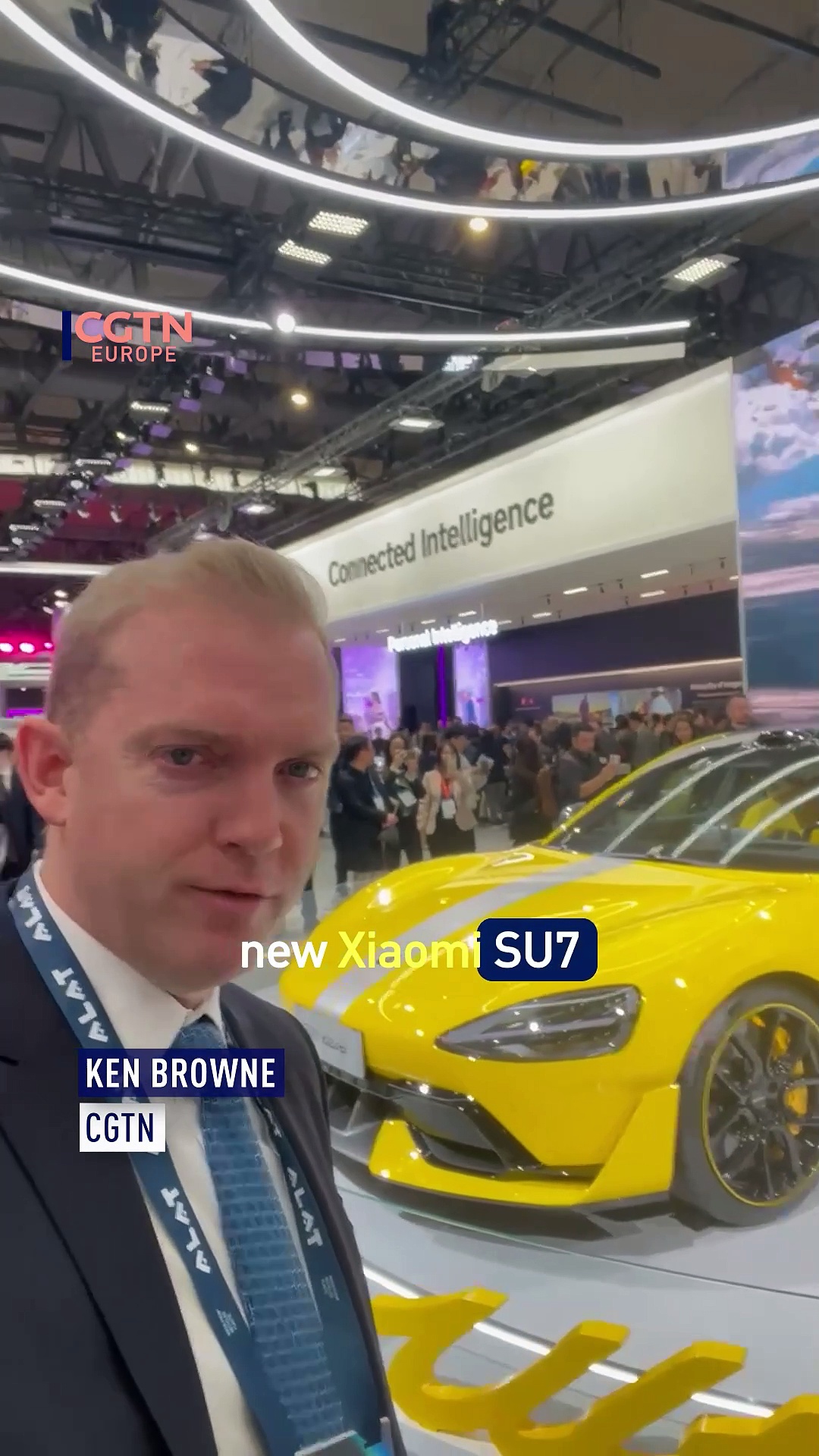 Chinese super-EV Xiamoi SU7 wows MWC visitors