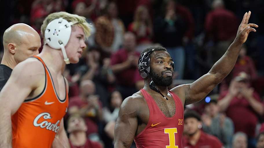 Paniro Johnson claims Big 12 wrestling championship
