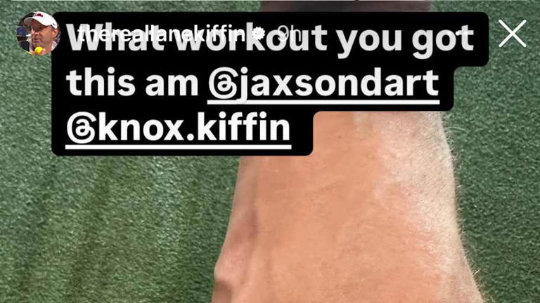 Lane Kiffin shows off jacked arms calling out QB Jaxson Dart, son Knox