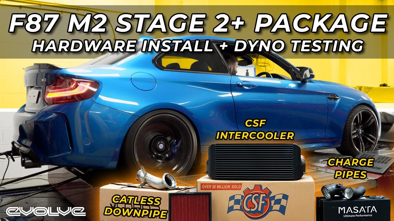 BMW F87 M2 Stage 2+ Upgrade – Catless Downpipe, CSF Intercooler & Dyno Tune