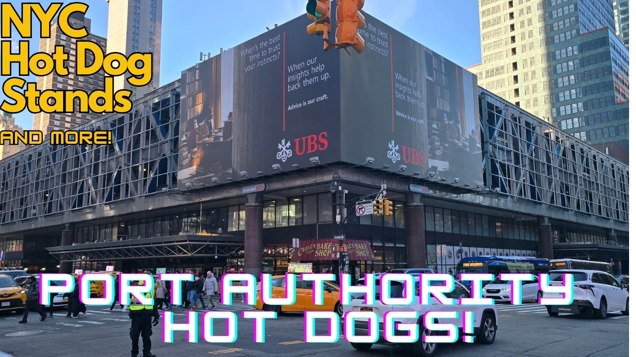 Hot Dog Adventure in Port Authority! ¦ NYC Hot Dog Stands