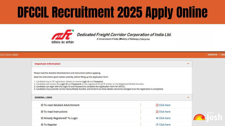 DFCCIL Recruitment 2025: Apply Online for 642 Vacancies at dfccil.com ...