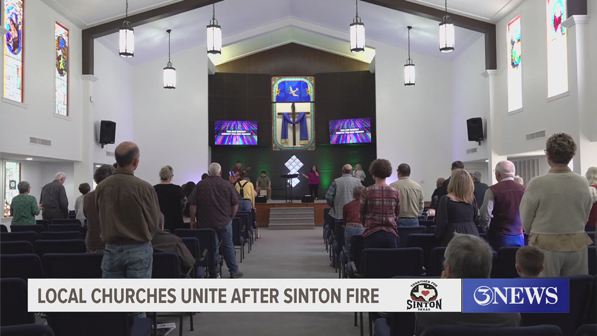 Local churches unite after Sinton fire