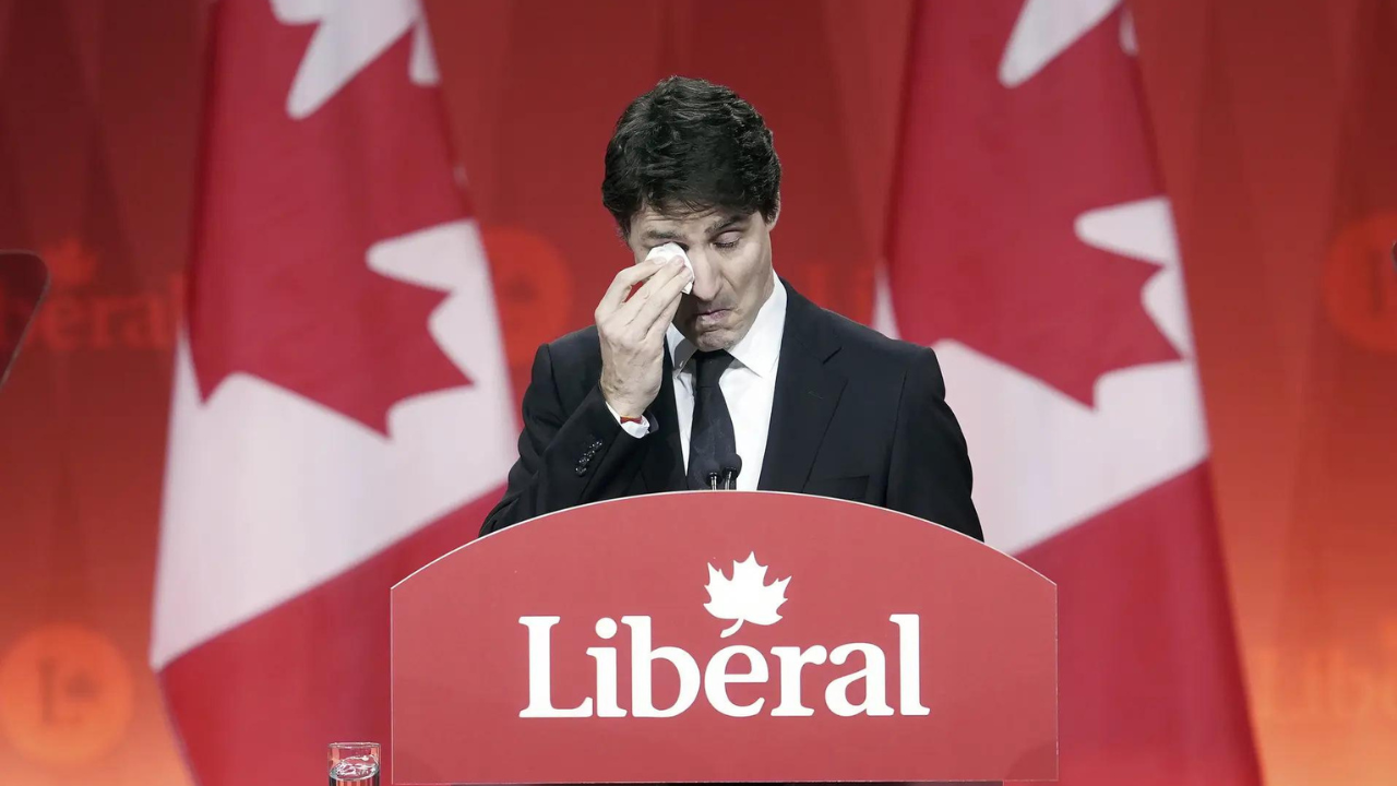 Watch: Justin Trudeau breaks down in farewell speech, takes jibe at ...