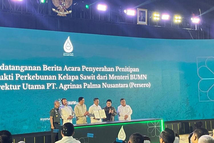 Erick Thohir Serahkan 221.000 Hektare Lahan Sawit ke PT Agrinas Palma ...