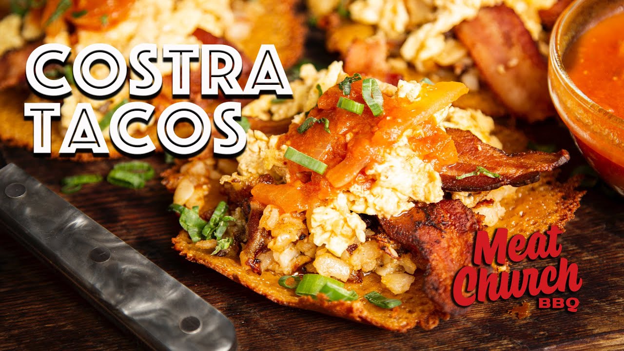 Make costra breakfast tacos on the Loco griddle