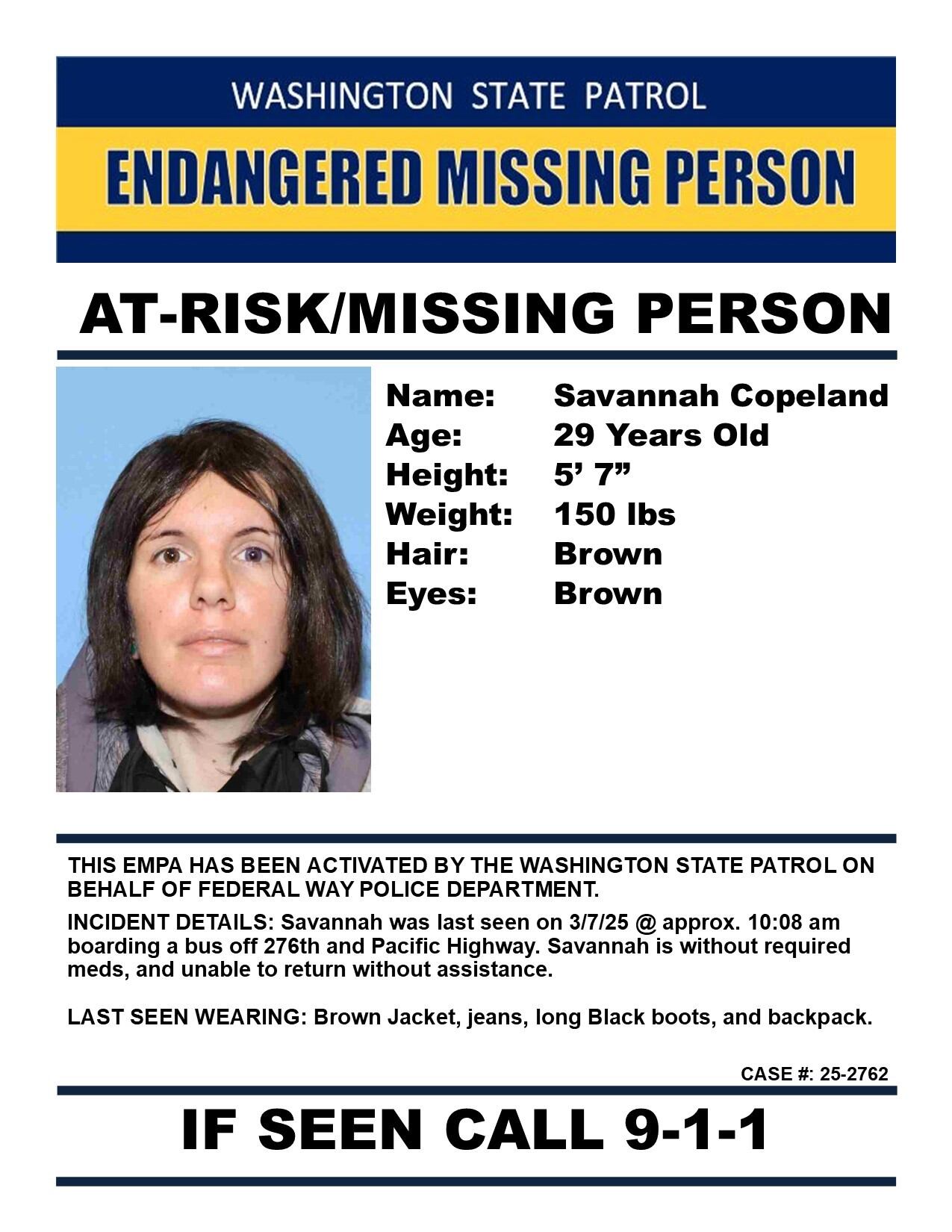 Missing Person: Search underway for missing/vulnerable person