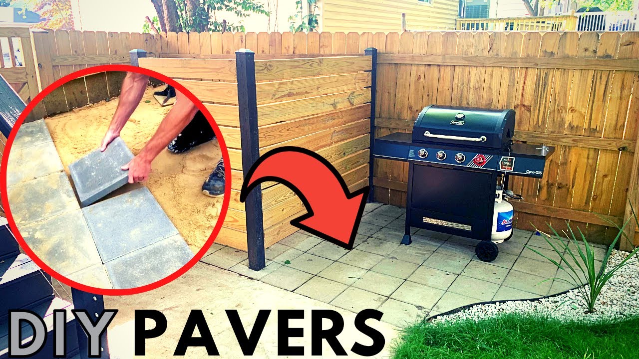 How This Man Built DIY Concrete Paver Patio For Cheap