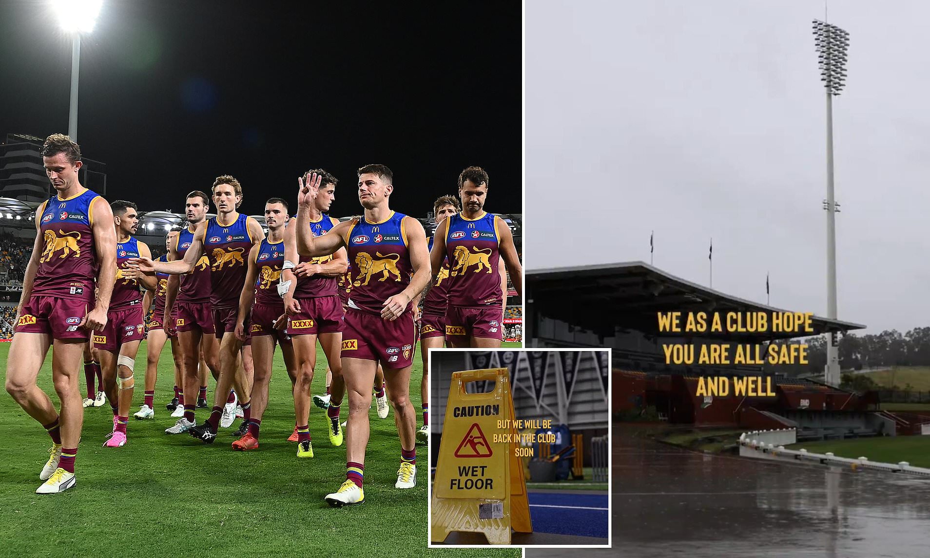 AFL premiers flee to Sydney as Cyclone Alfred wreaks havoc on Queensland