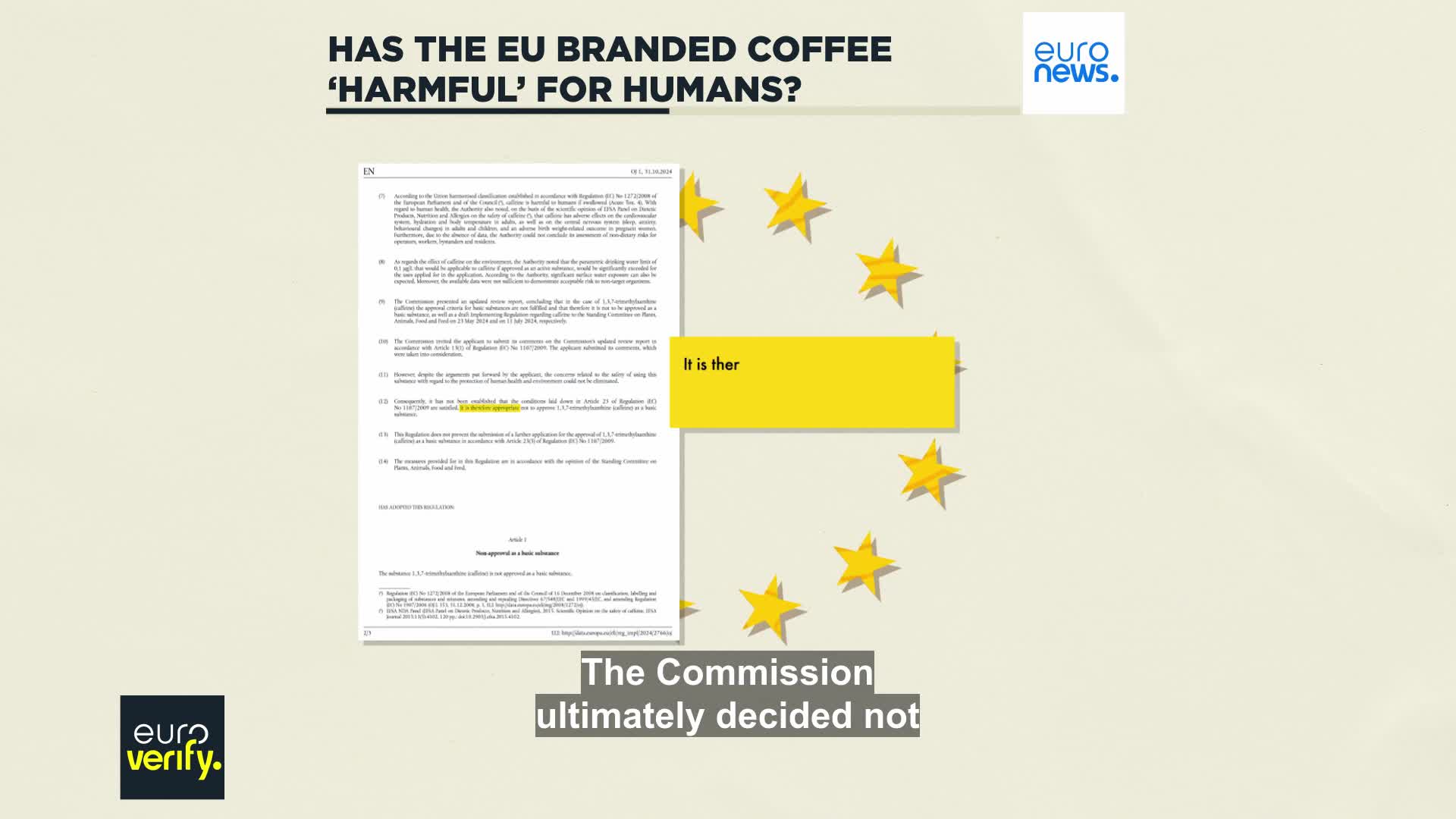 Fact check: Has the EU branded coffee 'harmful' for humans?