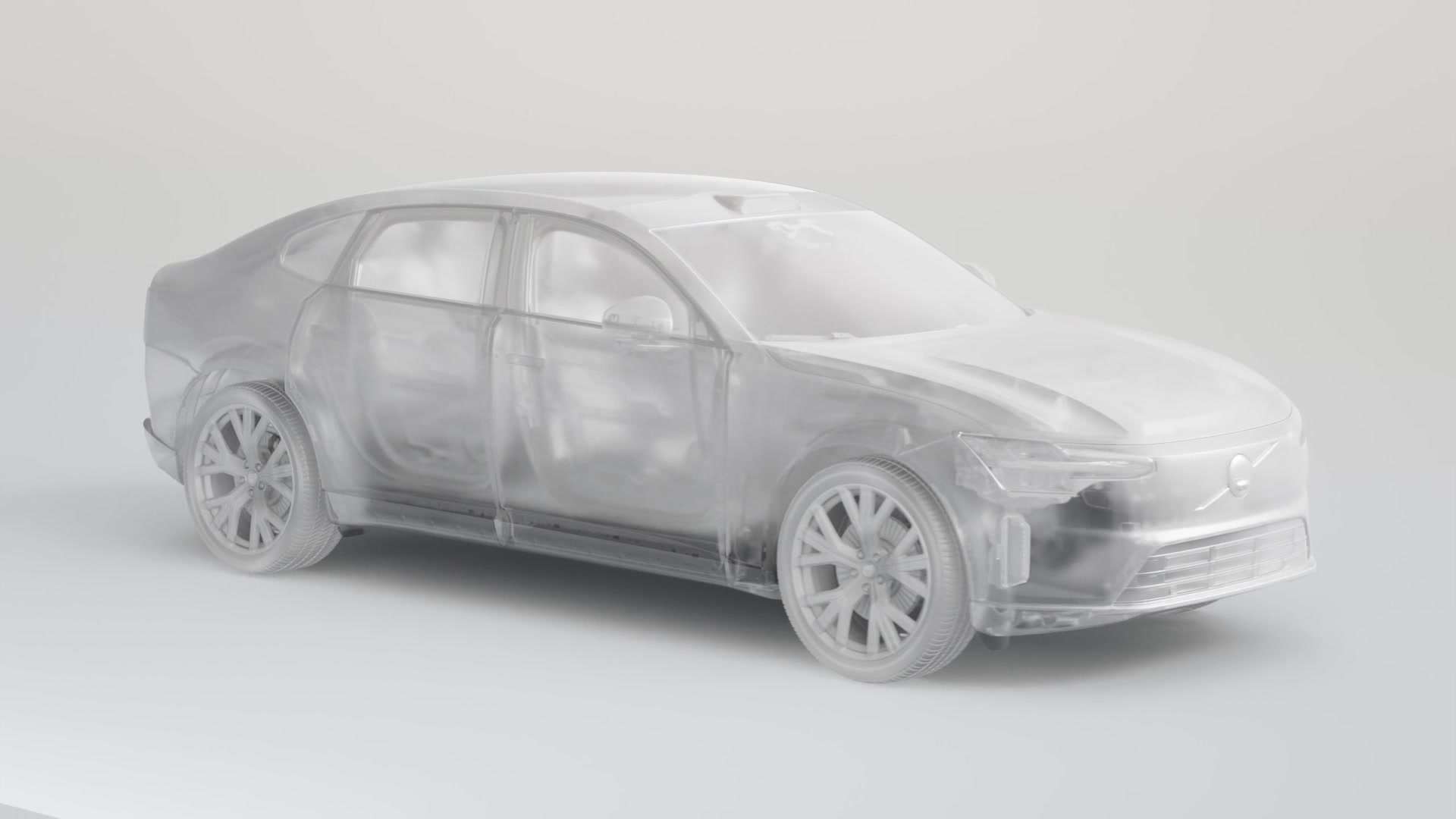 The new Volvo ES90 - Tech keynote animation 800V