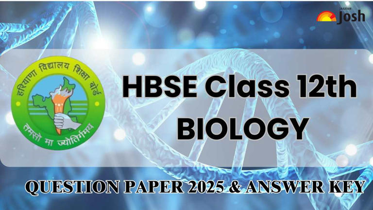 HBSE Class 12th Biology Question Paper 2025 With Answer Key: FREE PDF ...