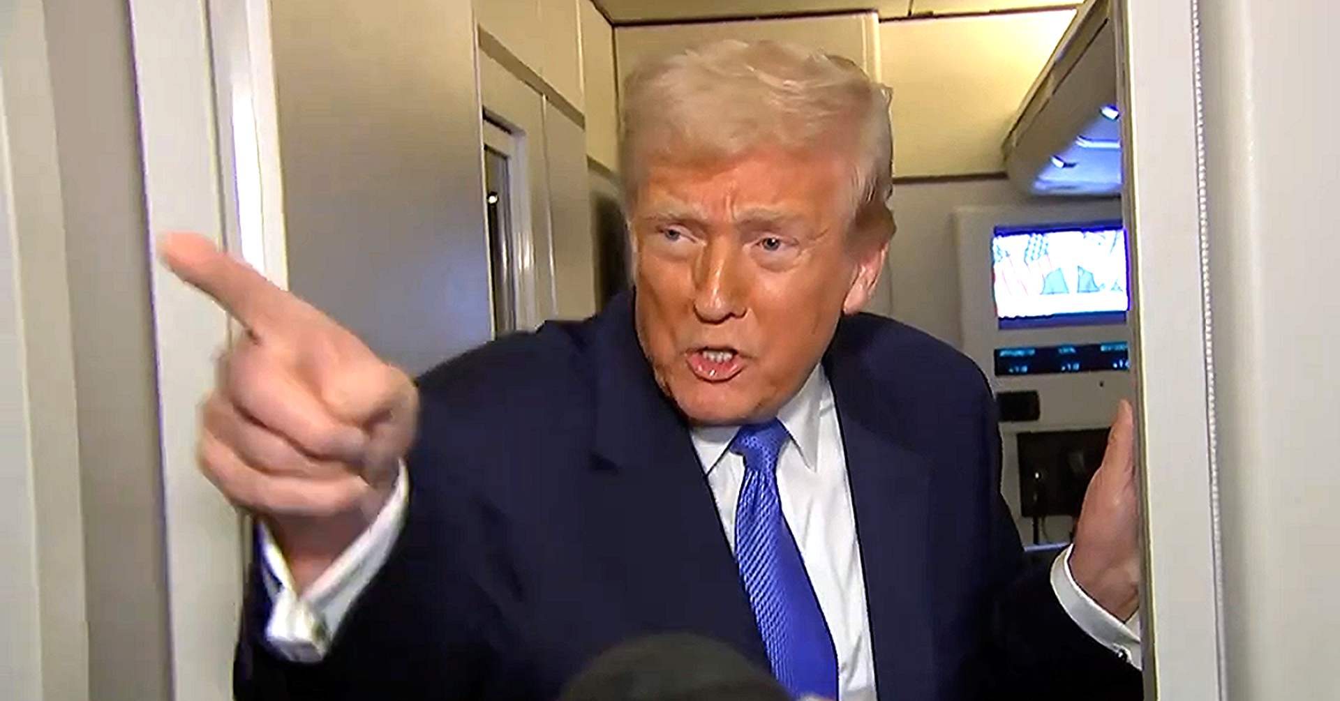 Trump Lashes Out At Reporter On Air Force One After Triggering Putin ...