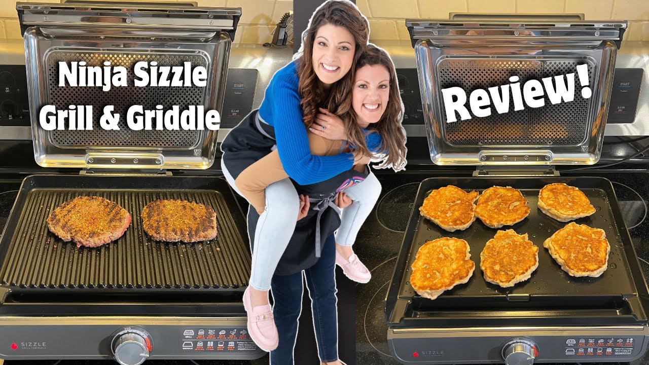 Ninja Sizzle Smokeless Grill & Griddle review by Grill Masters Maddie ...