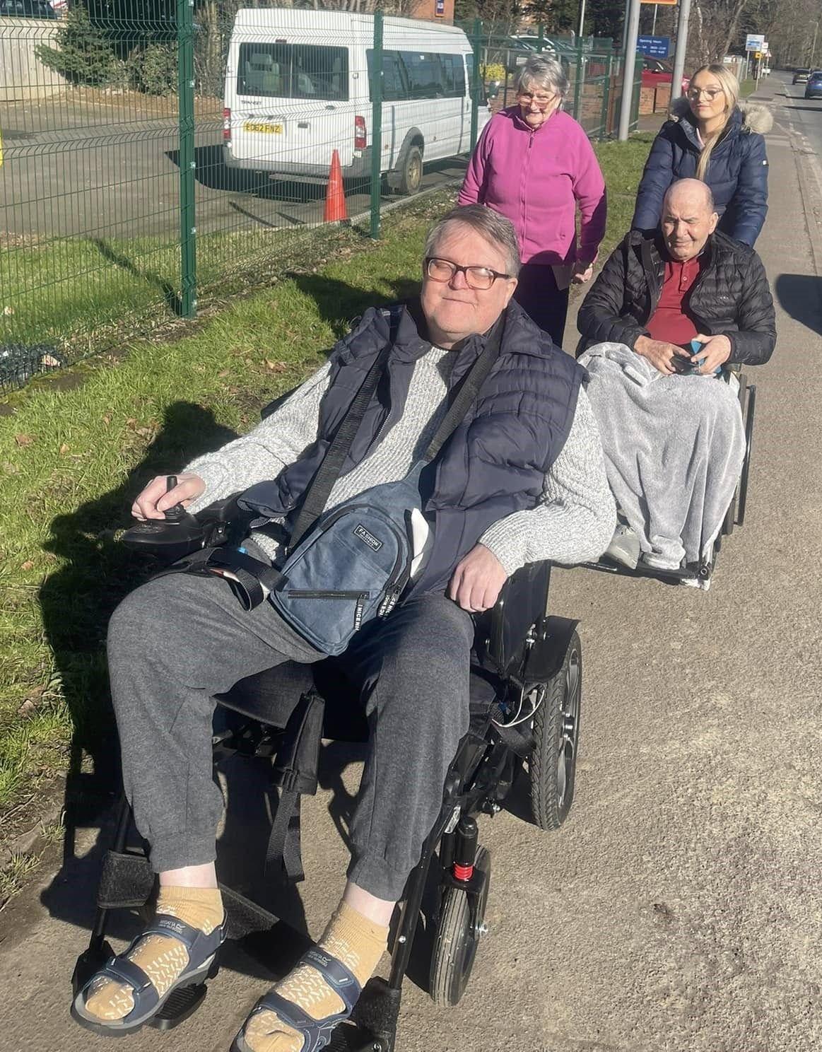 Determined care home resident walks daily for a month to raise funds ...