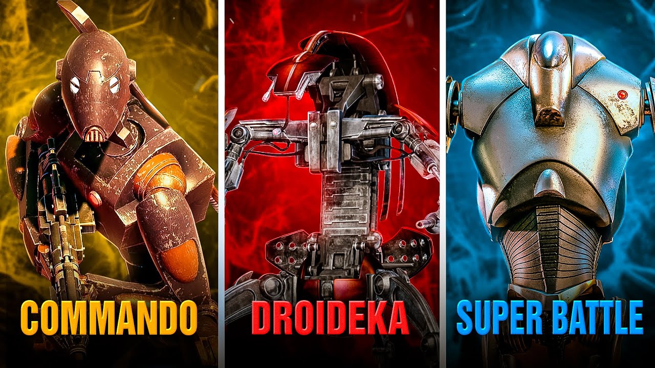 Every Separatist Battle Droid Type & Variant Explained