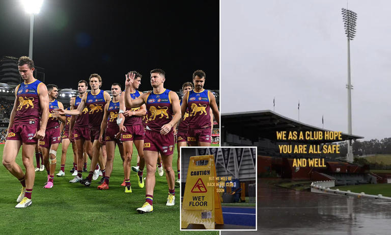 AFL premiers flee to Sydney as Cyclone Alfred wreaks havoc on Queensland