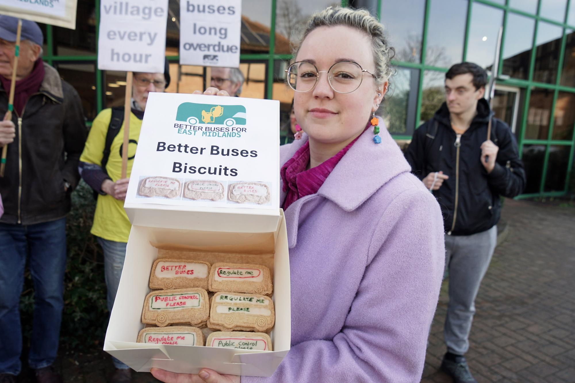Campaigners bake bus biscuits for Mayor – as they call to bring ...