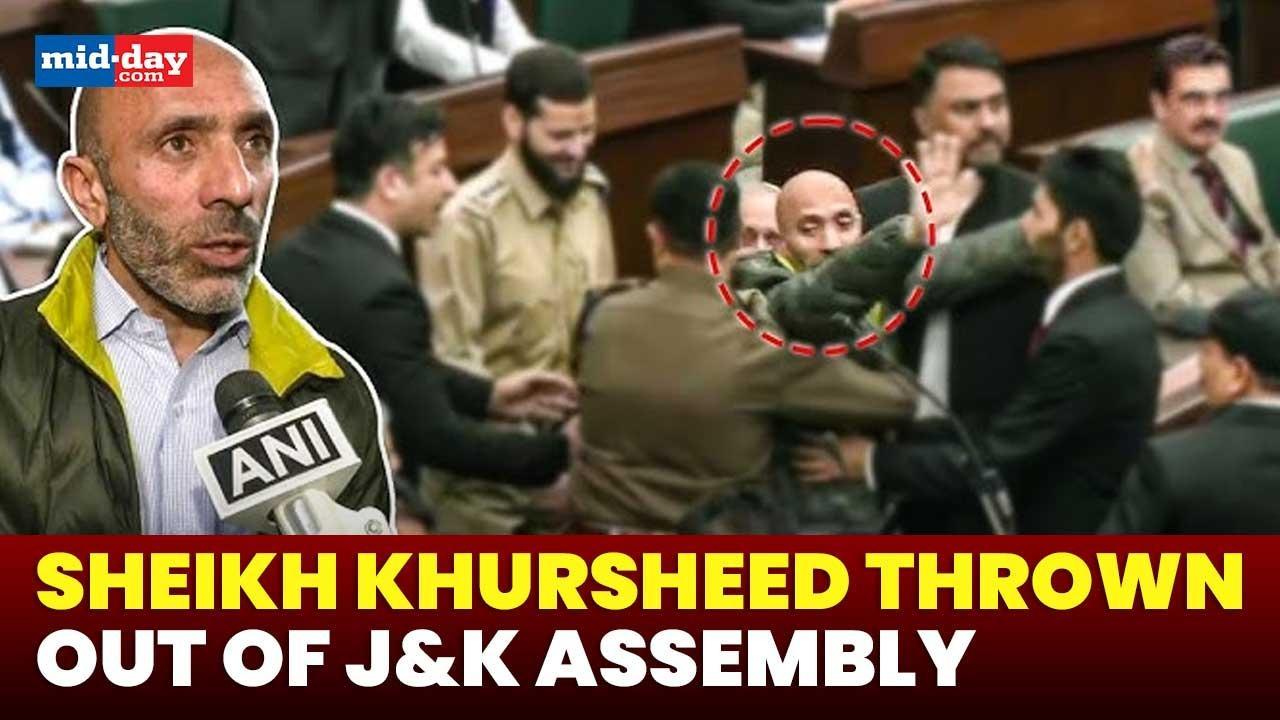 Sheikh Khursheed marshalled out from J&K Assembly, Slams `Selective Condemnation`
