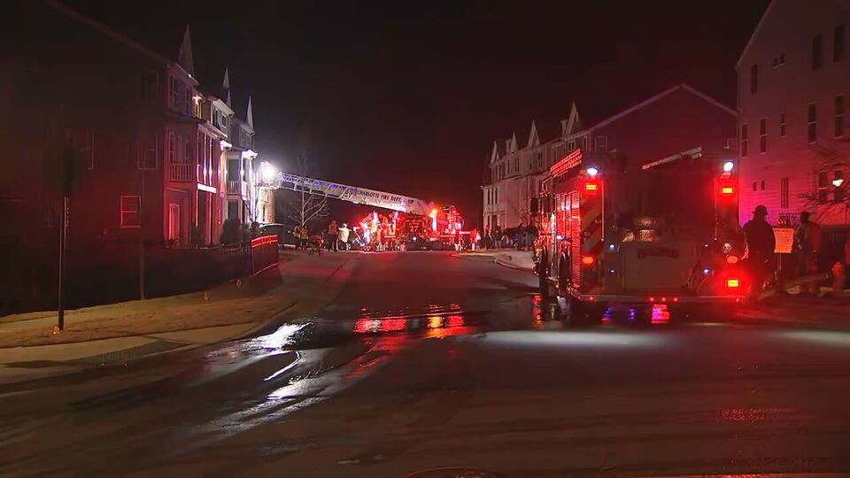 Crews responding to fire at condo in north Charlotte