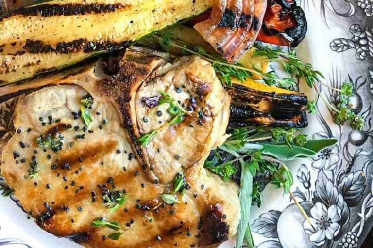 Grilled Bone-In Pork Chops