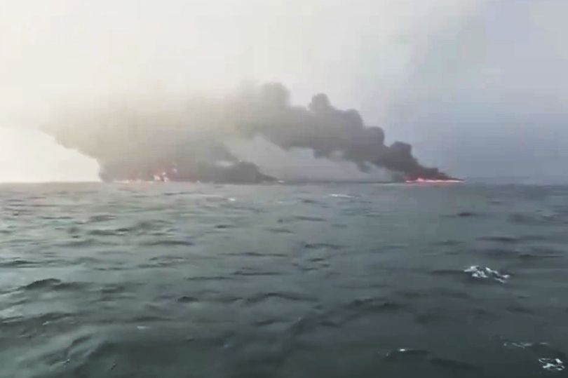 Terrifying oil tanker mayday call as crew member says 'jet fuel on fire ...