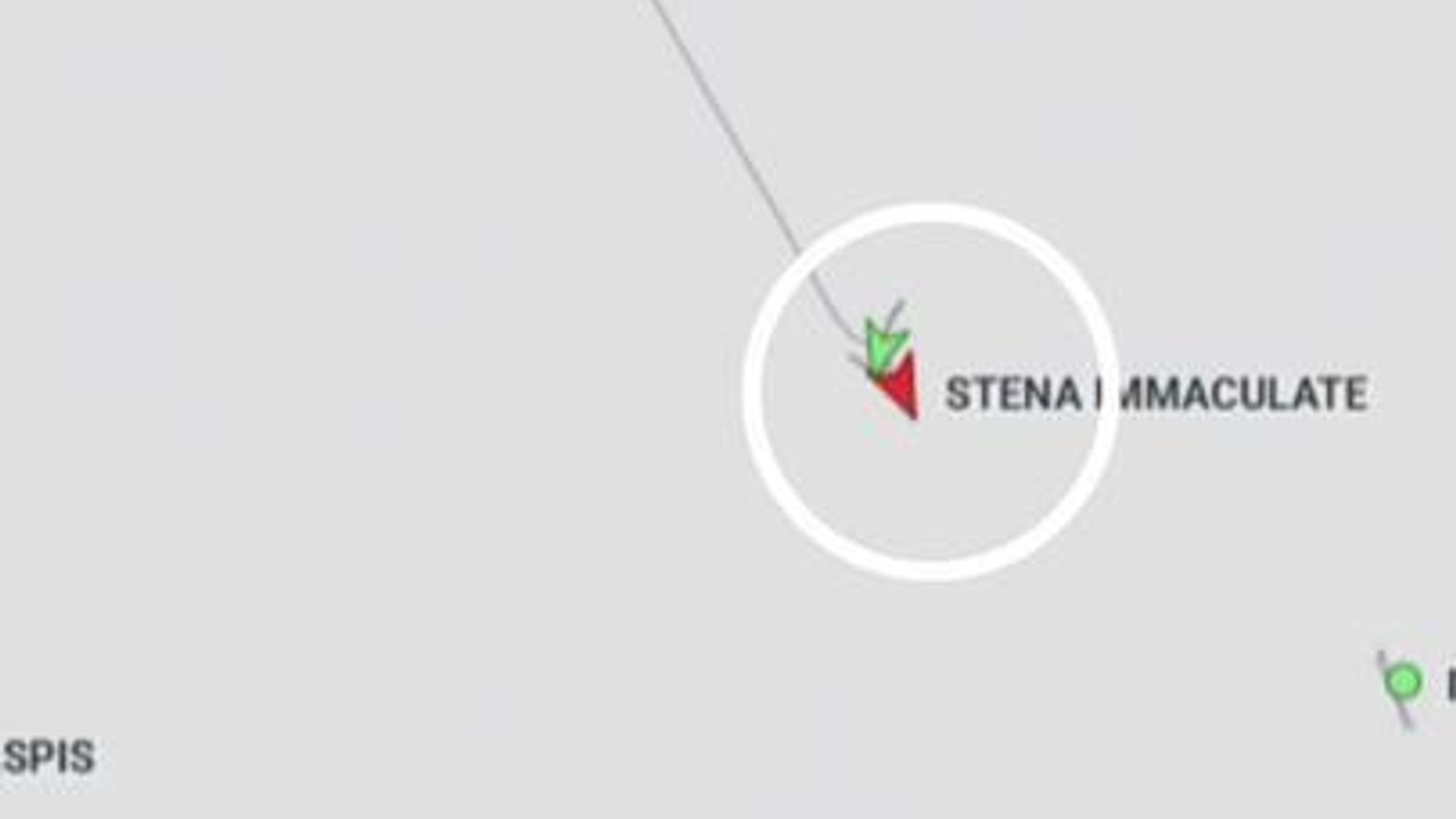 Map shows oil tanker and cargo ship collide