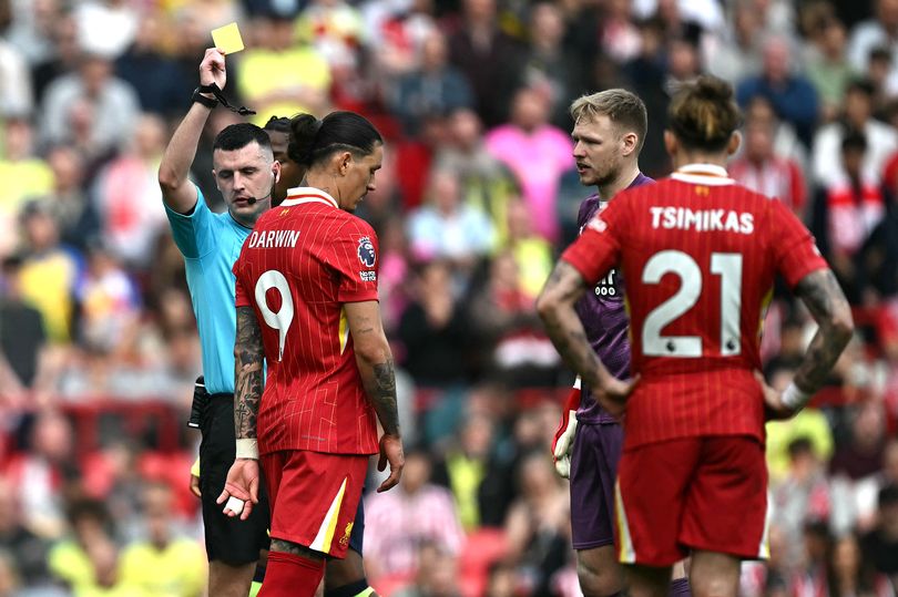 Liverpool issued fresh Darwin Nunez red card verdict as Arne Slot ...