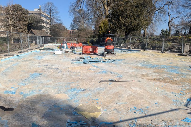 Guildford paddling pool dug up just three years after being resurfaced