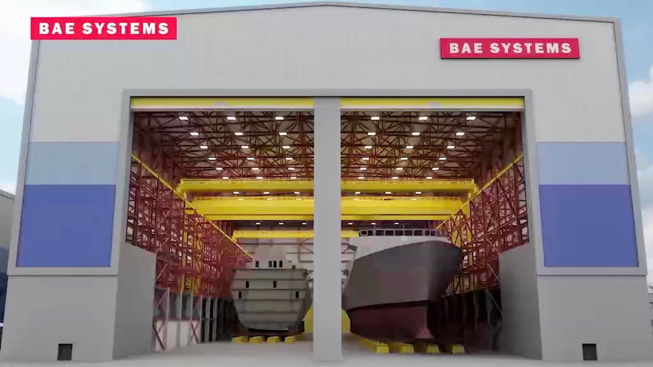 New Shipbuilding Hall Rises at Govan for Type 26 Frigates