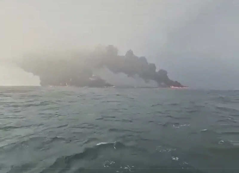 North Sea tanker and cargo ship 'rare' collision injures 32