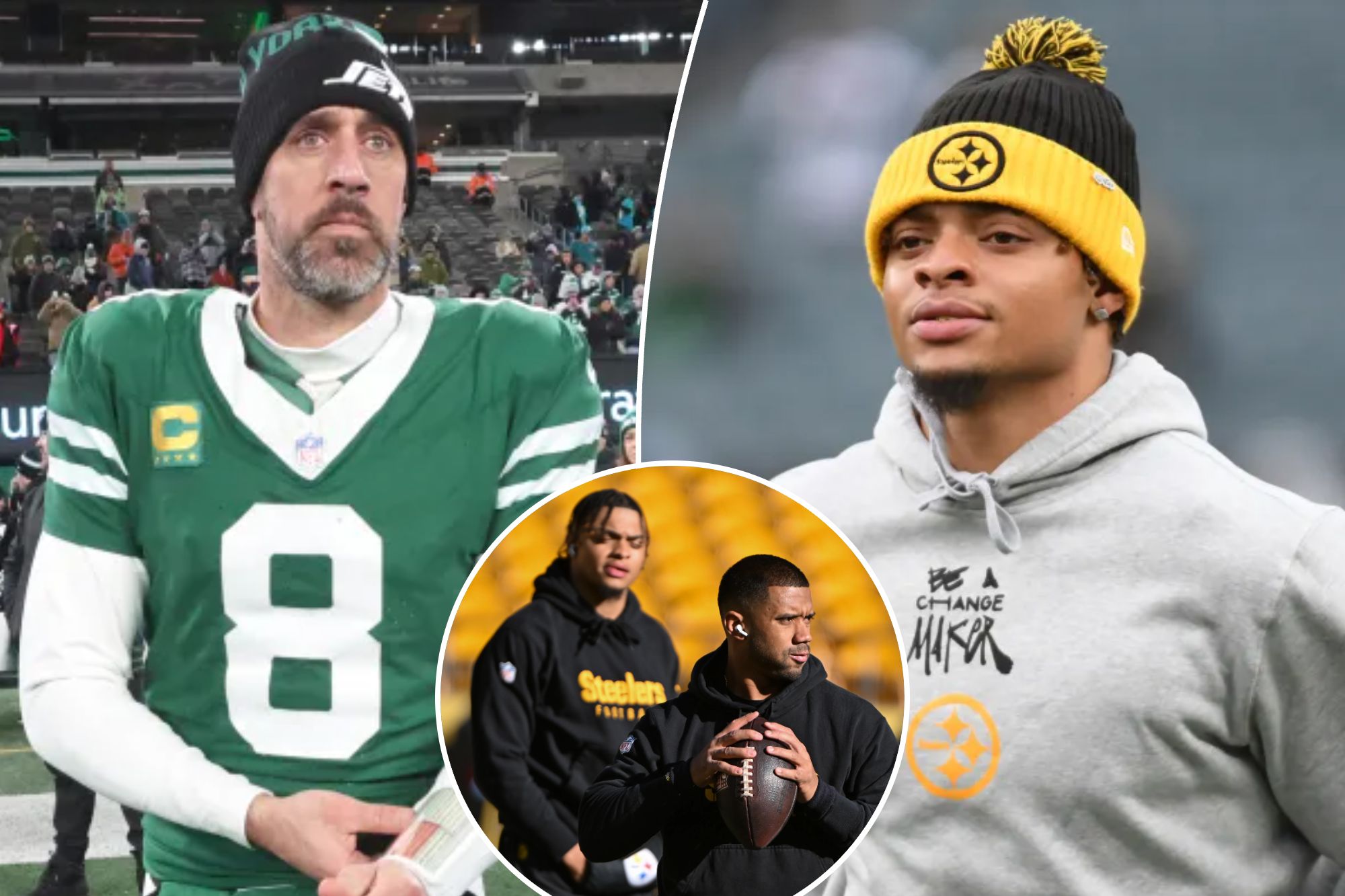Aaron Rodgers talking to Steelers deal as Justin Fields NFL free agency ...